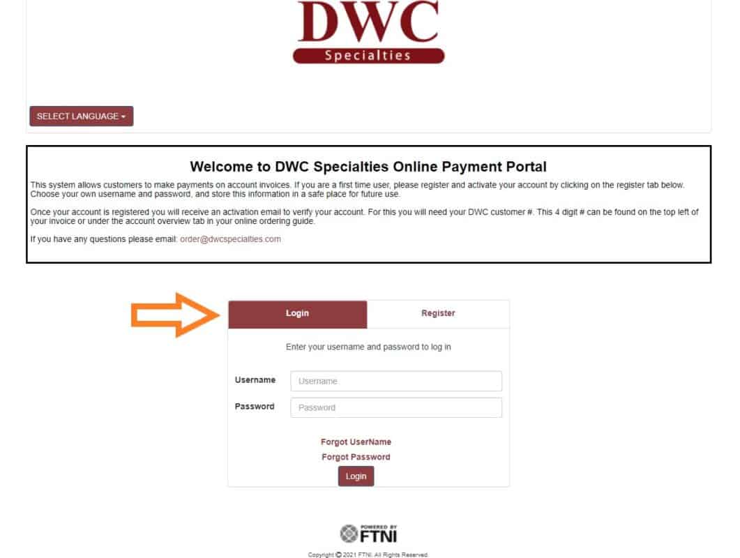 DWC Specialties - Bill Pay